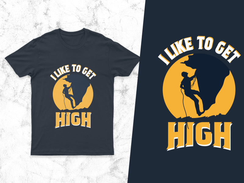 I LIKE TO GET HIGH T-SHIRT DESIGN by Sumit Johir on Dribbble