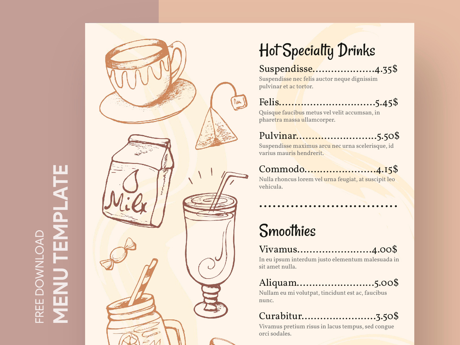 Coffee House Menu Free Google Docs Template by Free Google Docs ...