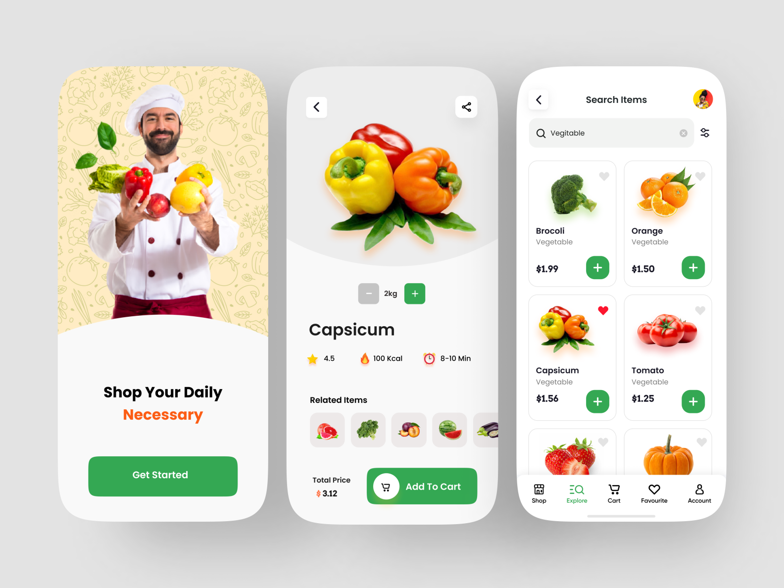 Grocery App UI Design by Madhu Miah on Dribbble