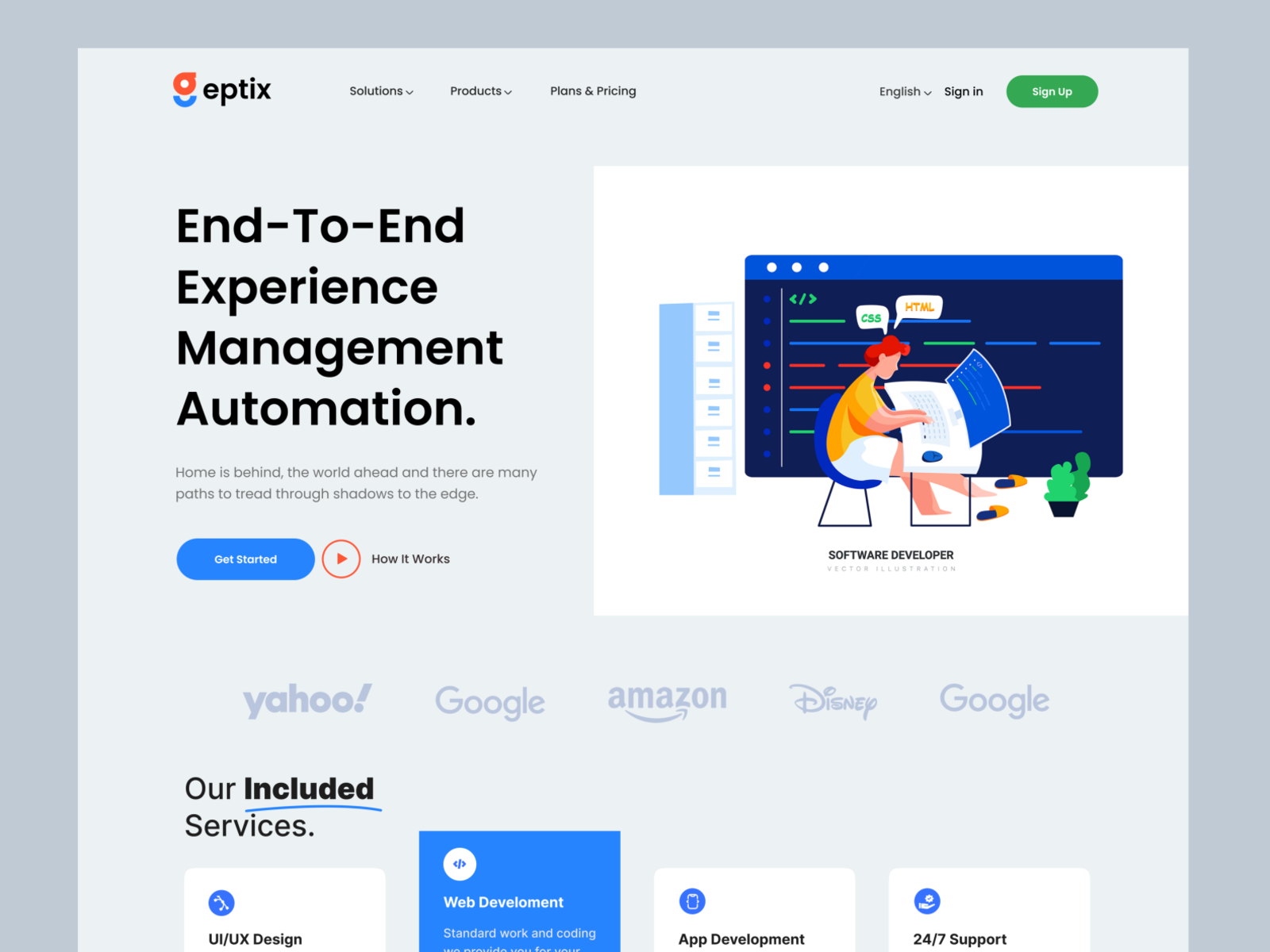 Automation Management Website UI by Madhu Miah on Dribbble