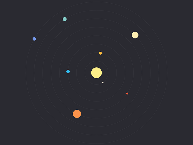 Flat Solar System by Newar on Dribbble