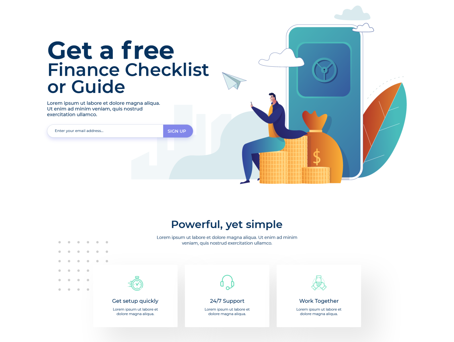 Reach landing page ui design by arundharapixel on Dribbble