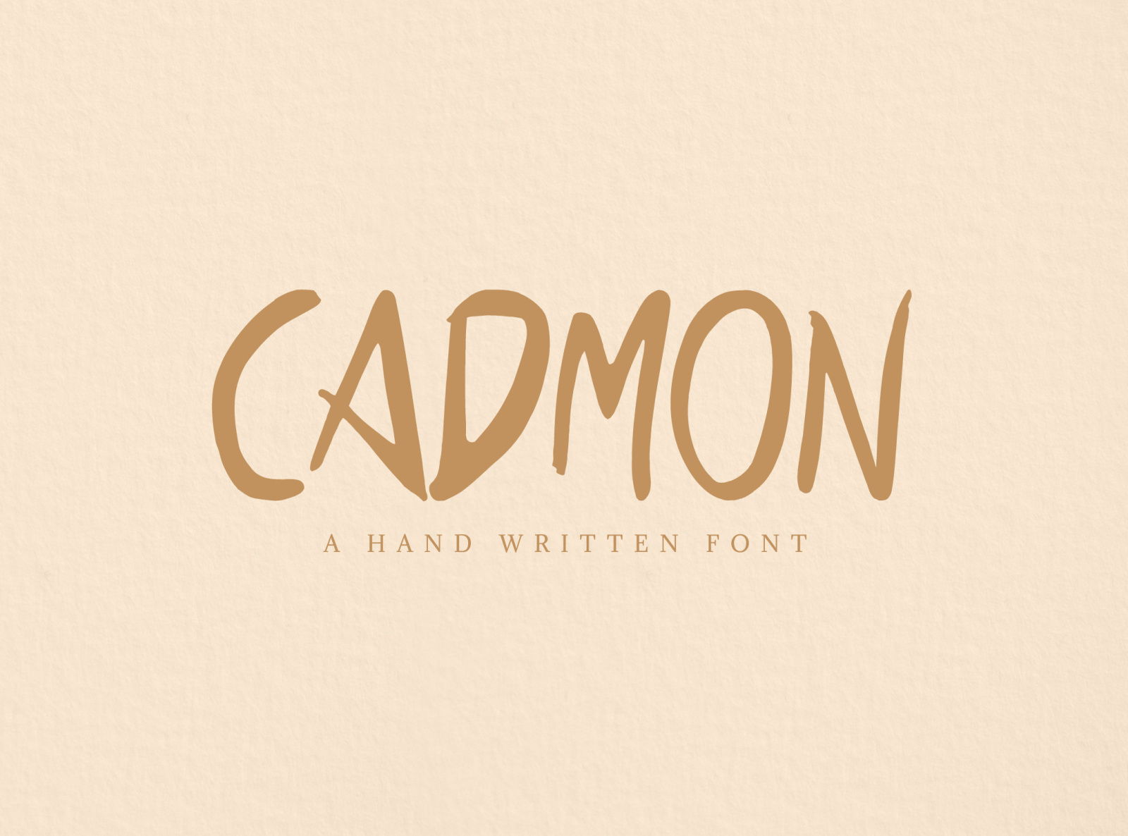 Cadmon Handwritten Font by Farhan Ahmad on Dribbble