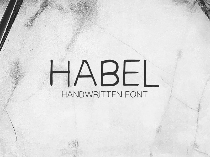 Free Habel Handwriting Font by Farhan Ahmad for Team Account ...