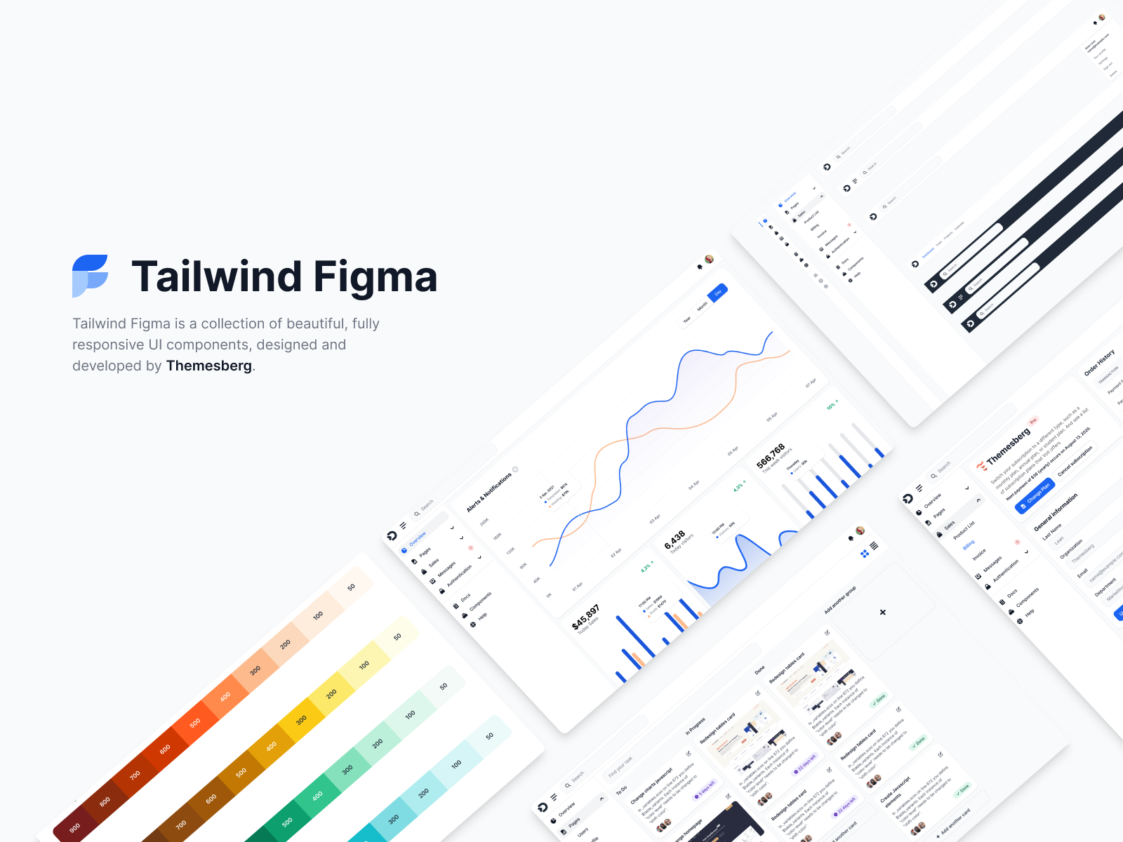 Figma Design Kit Built For Tailwind Css By Themesberg On Dribbble
