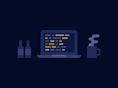 Late Night Coding by Thorsten Beeck on Dribbble