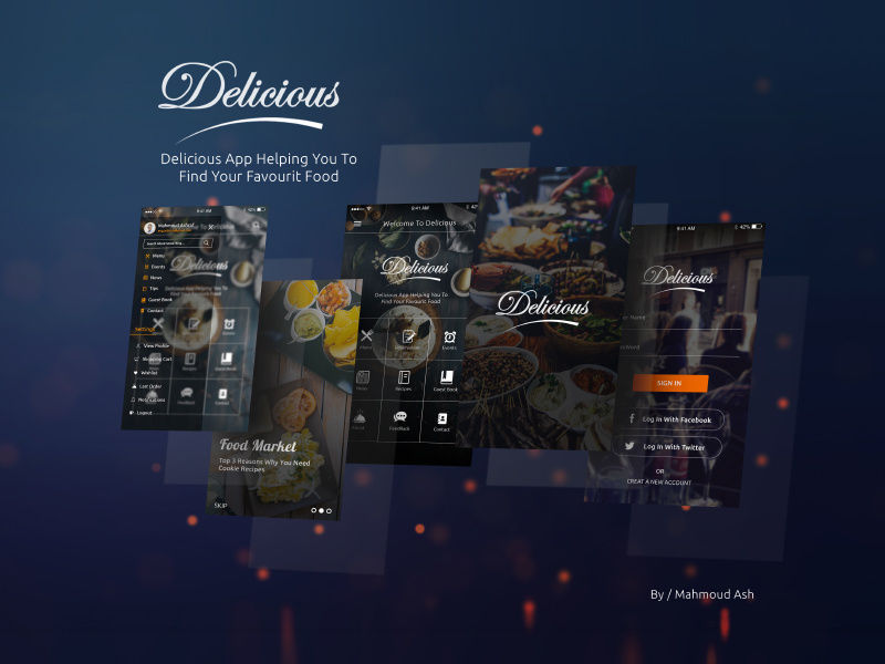 Delicious - Restaurant App by Mahmoud Ash on Dribbble