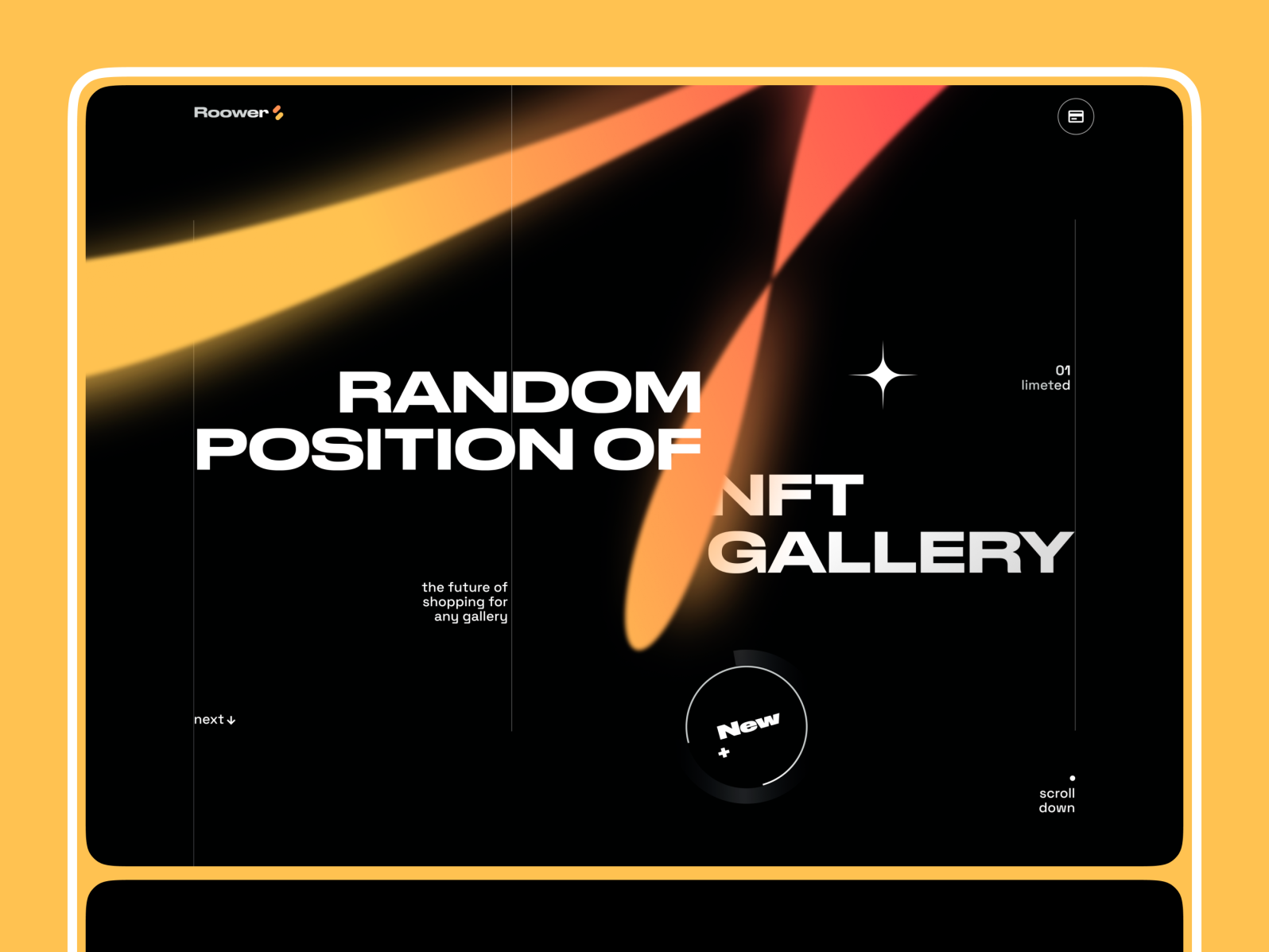 Promo screen - Roower [NFT GALLERY] 📸 by Atwinta Agency on Dribbble