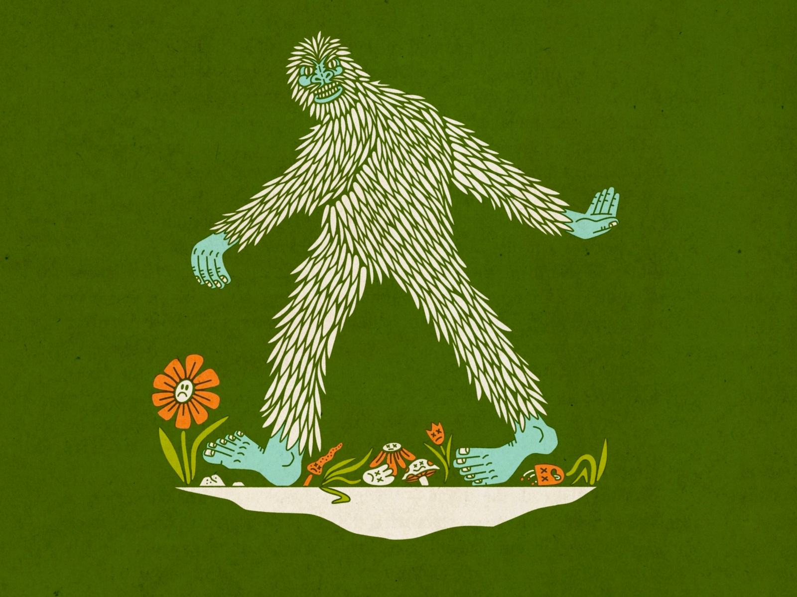 Spring Yeti by Blake Johnson on Dribbble