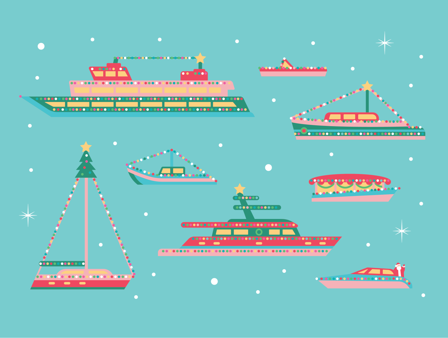 Christmas Ships by Sari Jack on Dribbble
