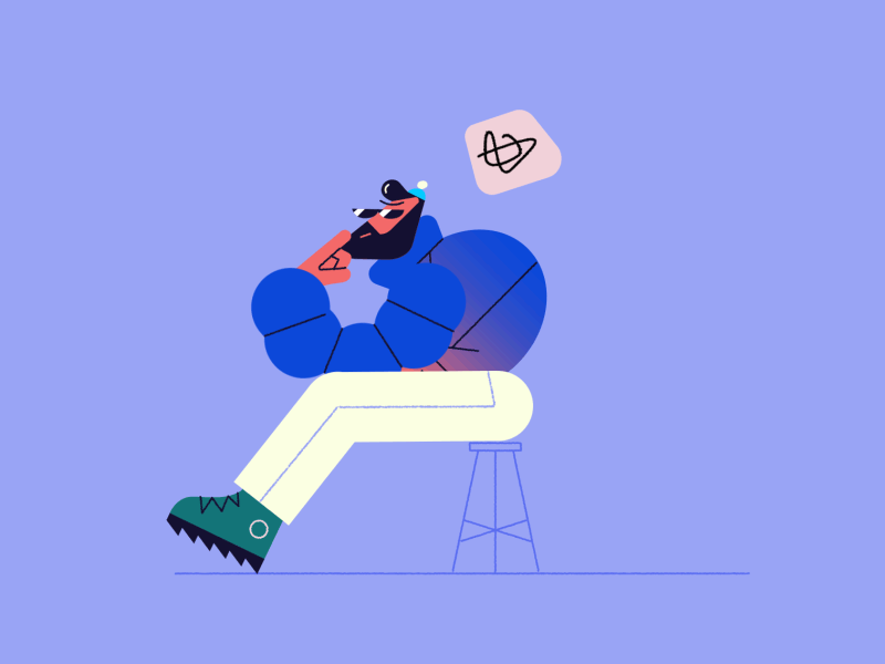 Thinker 💭 by Anya Derevyanko on Dribbble