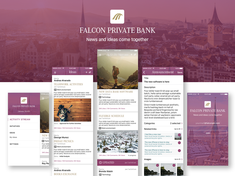 Falcon App concept by Juanita Ramirez on Dribbble