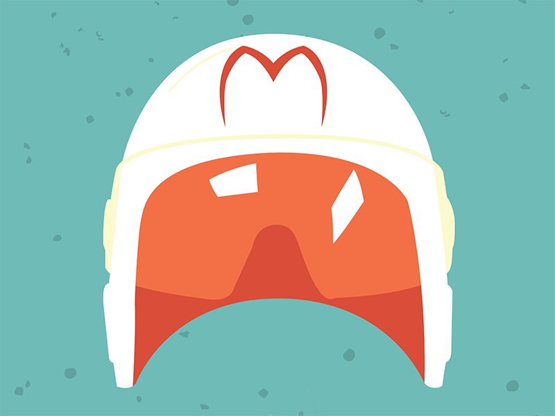 Speed Racer Helmet by Nathan Spainhour on Dribbble