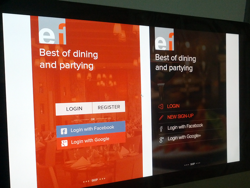 Login - Restaurant Review by Rebirth Pixel on Dribbble