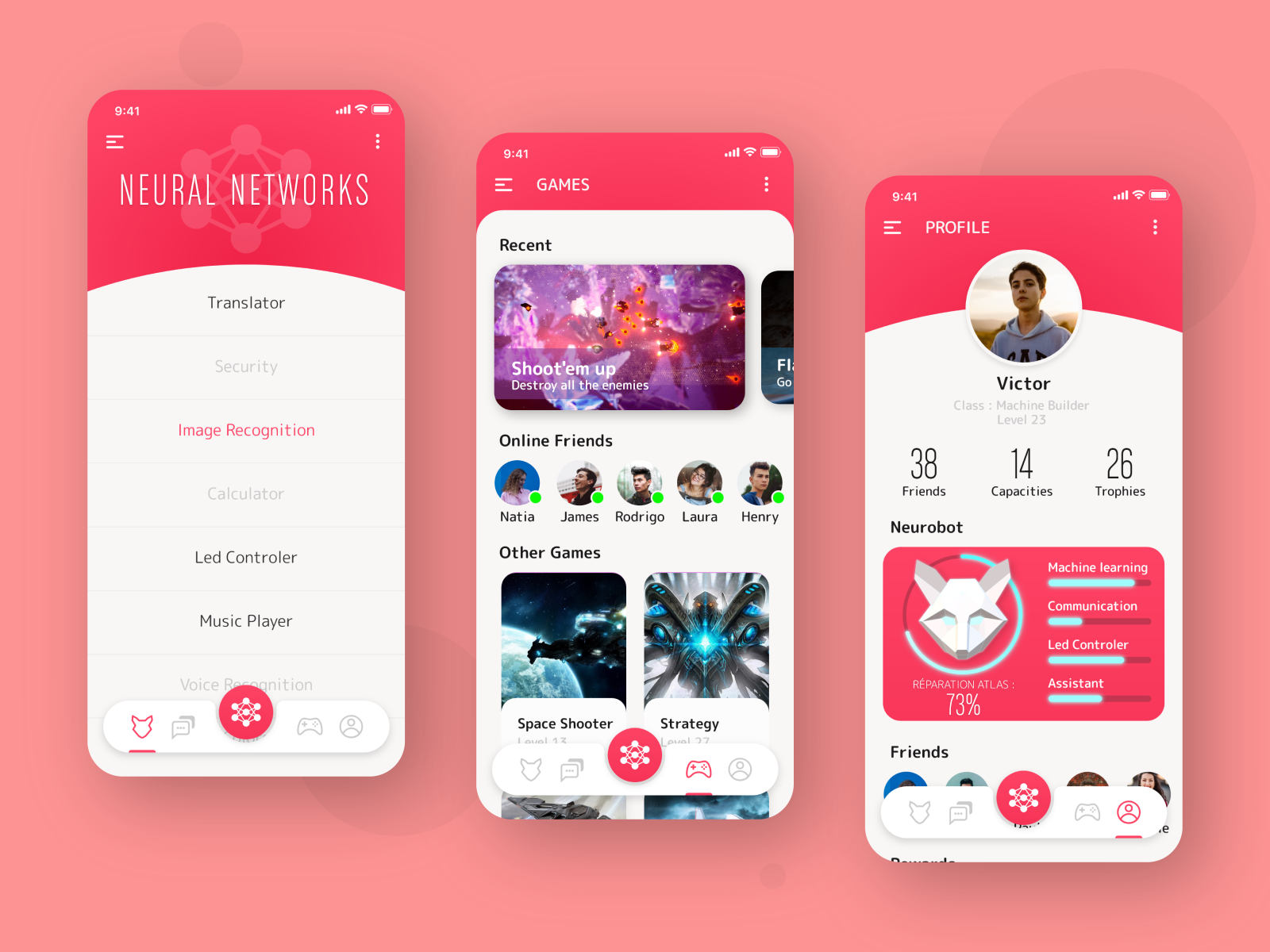 Artificial Intelligence learning app by Florent Mell on Dribbble