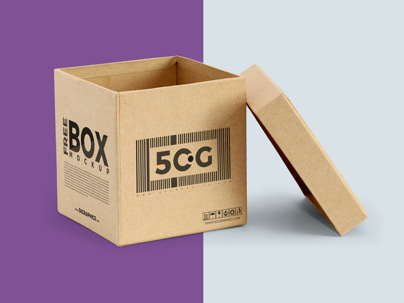 Free Moving Packaging Box Mockup by Mockup Planet on Dribbble