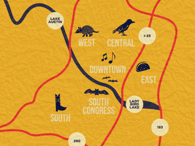 Austin Map animation by Melyssa Vazquez for Tilted Chair on Dribbble