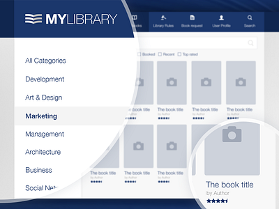Library Website by Cristian Doiu on Dribbble