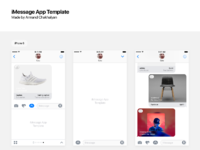 iMessage App Template Sketch Freebie by Armand Chakhalyan on Dribbble