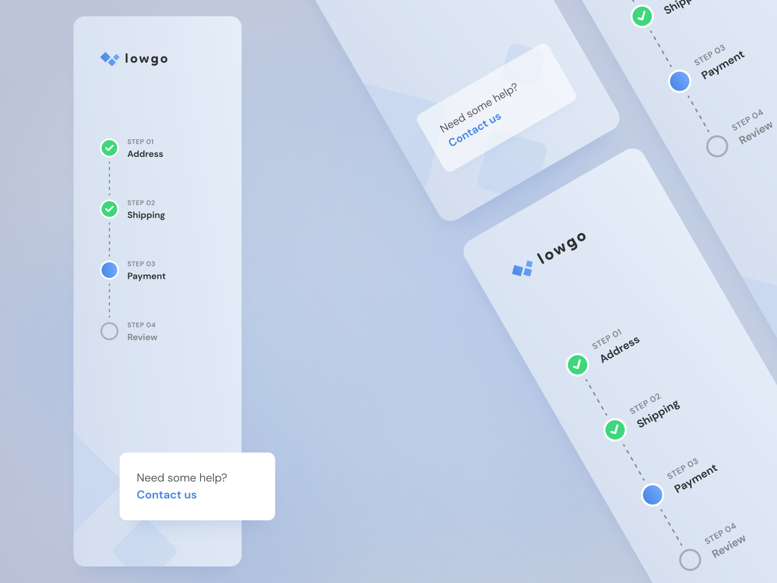 Checkout Steps Sidebar by Jakob Treml on Dribbble