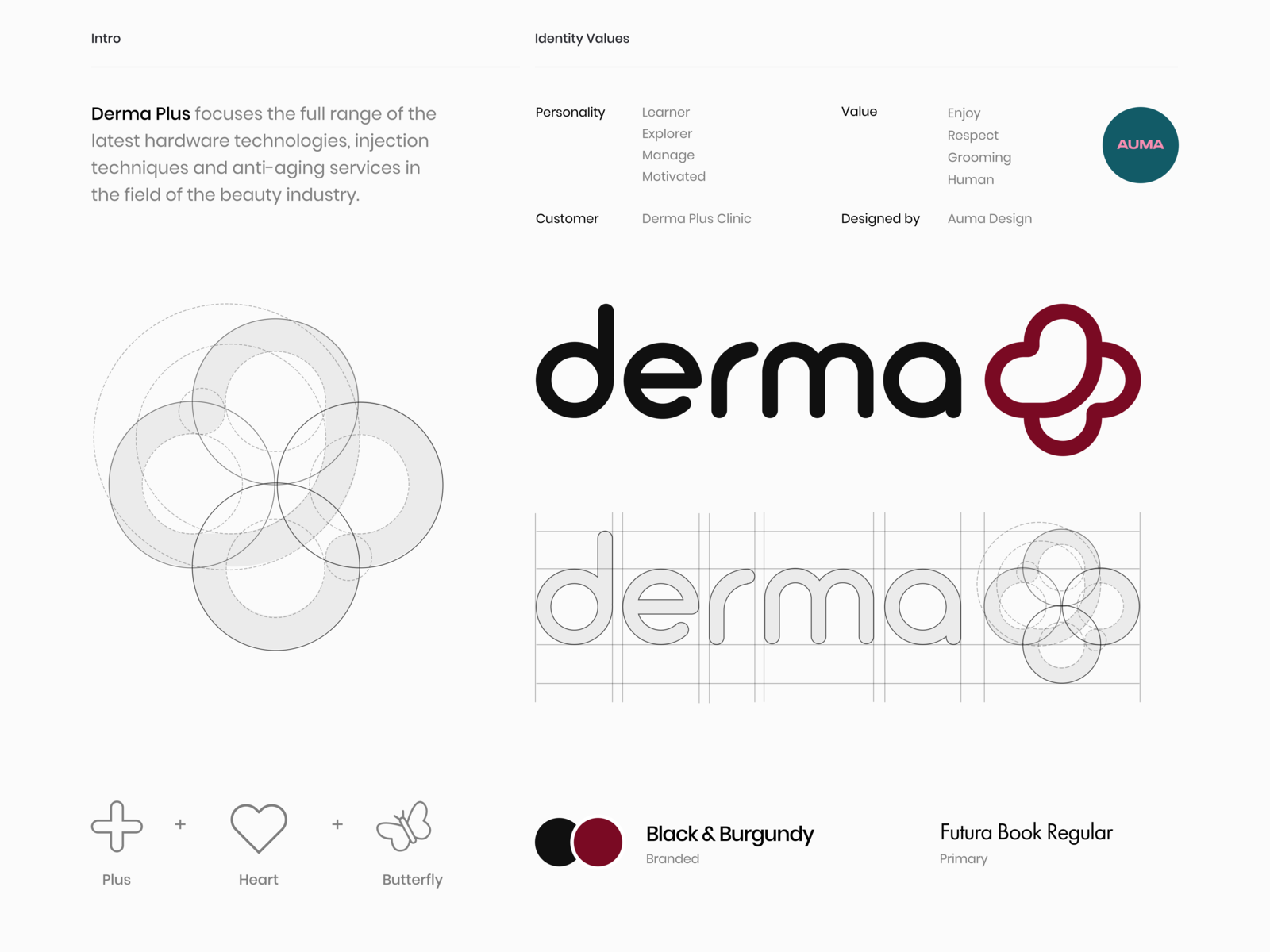 Derma Plus Logo & Branding by Auma Design on Dribbble