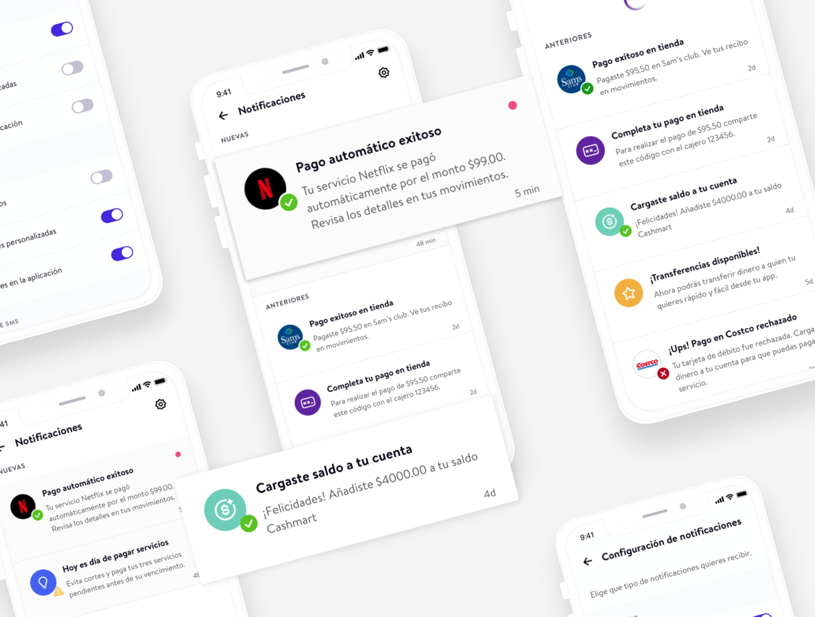 Notification center for mobile app by Verónica Aguilar on Dribbble