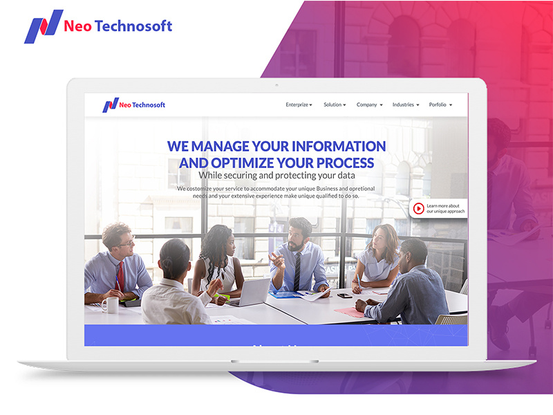 Corporate Website Templete by Rahul Kanavaje on Dribbble