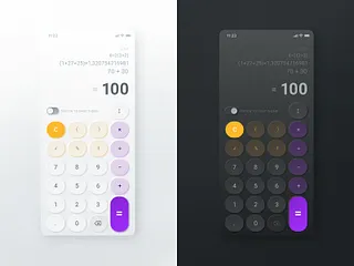 Calculator UI designs, themes, templates and downloadable graphic ...