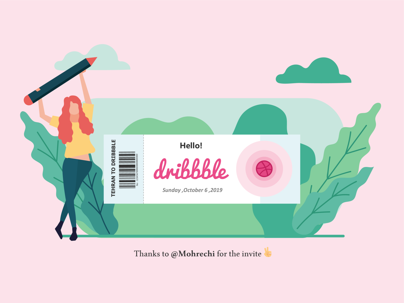 Hello dribbble by donyaaliy on Dribbble