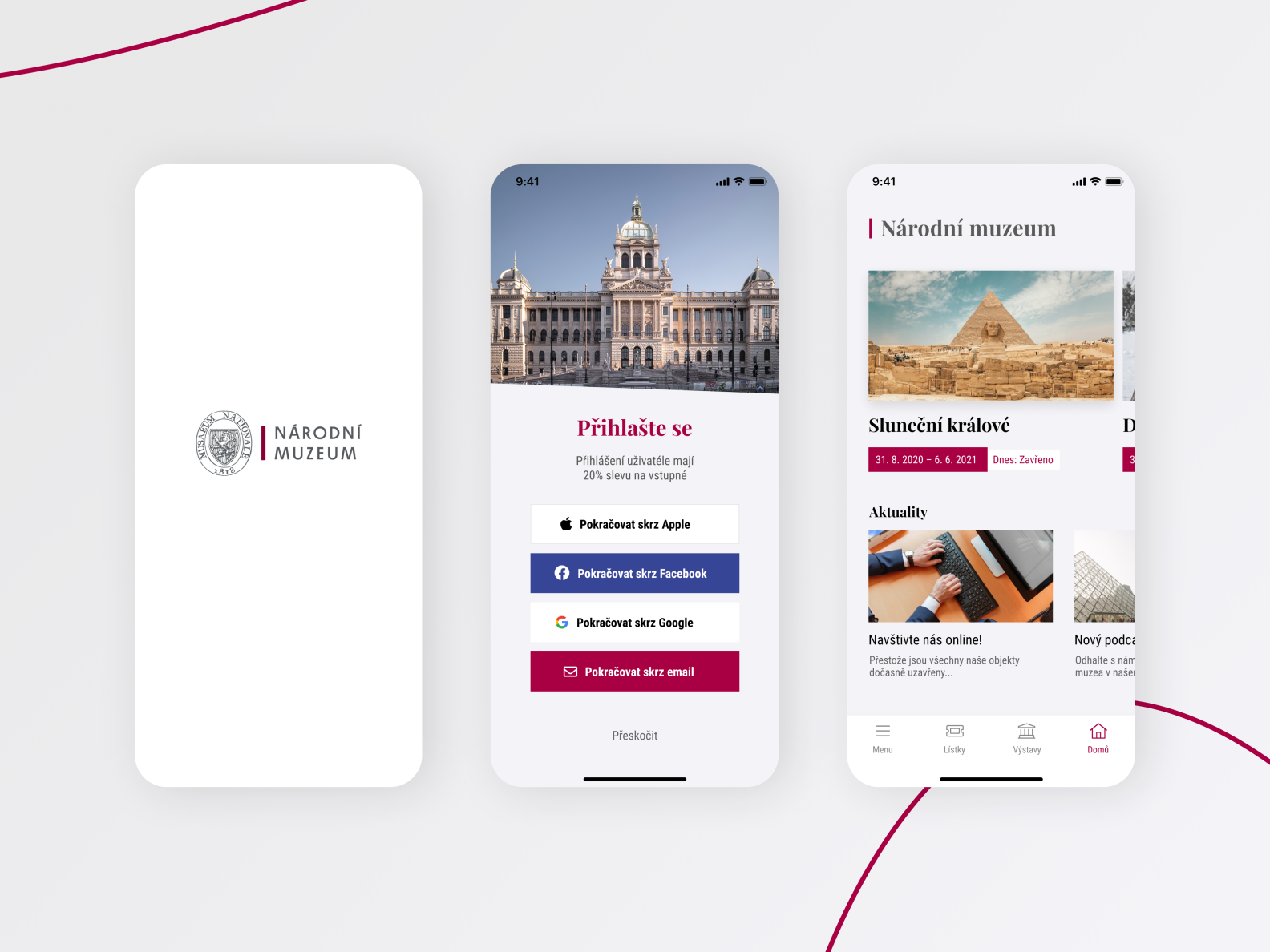 Museum app by Ondřej Kaše on Dribbble