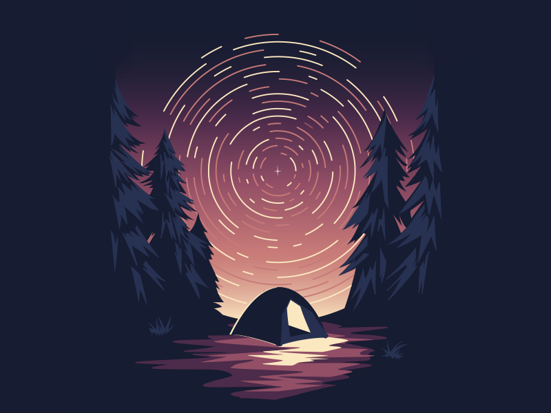 Star Trails by Danae on Dribbble