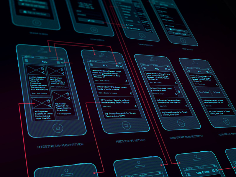 Sci-fi Wireframe by Gabriele Ciufo on Dribbble