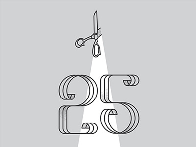 25th Poster by Brad Imburgia on Dribbble