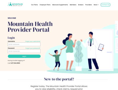 Mountain Health Provider Portal by Ted Grajeda on Dribbble