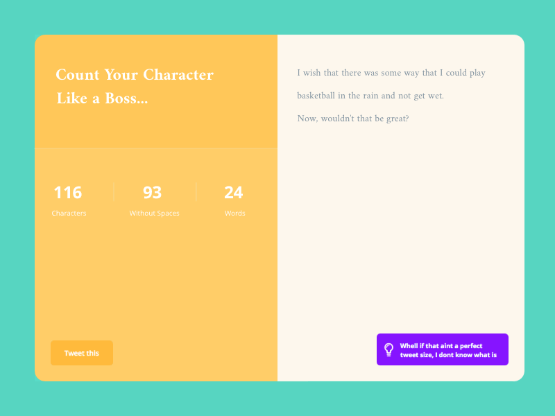 Character counter by Bojan Joncic on Dribbble