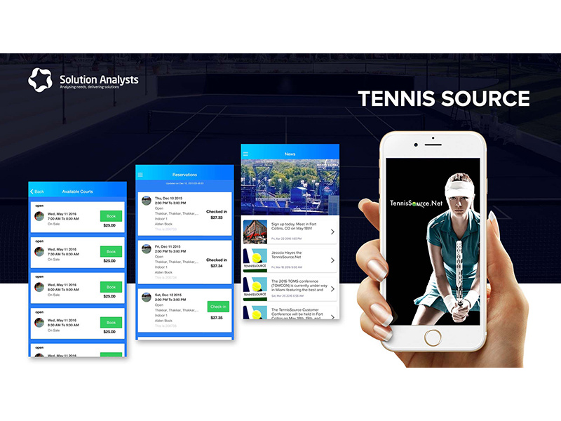 TENNIS SOURCE by Solution Analysts on Dribbble