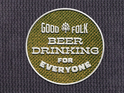 Good Folk Patch/Badge by Mark Shepherd on Dribbble