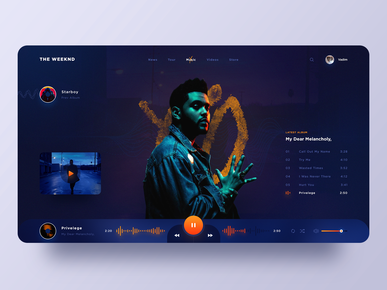 The Weeknd by Vadym Melnyk on Dribbble