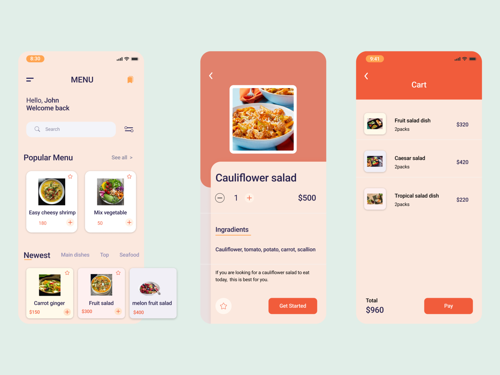 Food Mobile App by Abul Ehsan on Dribbble