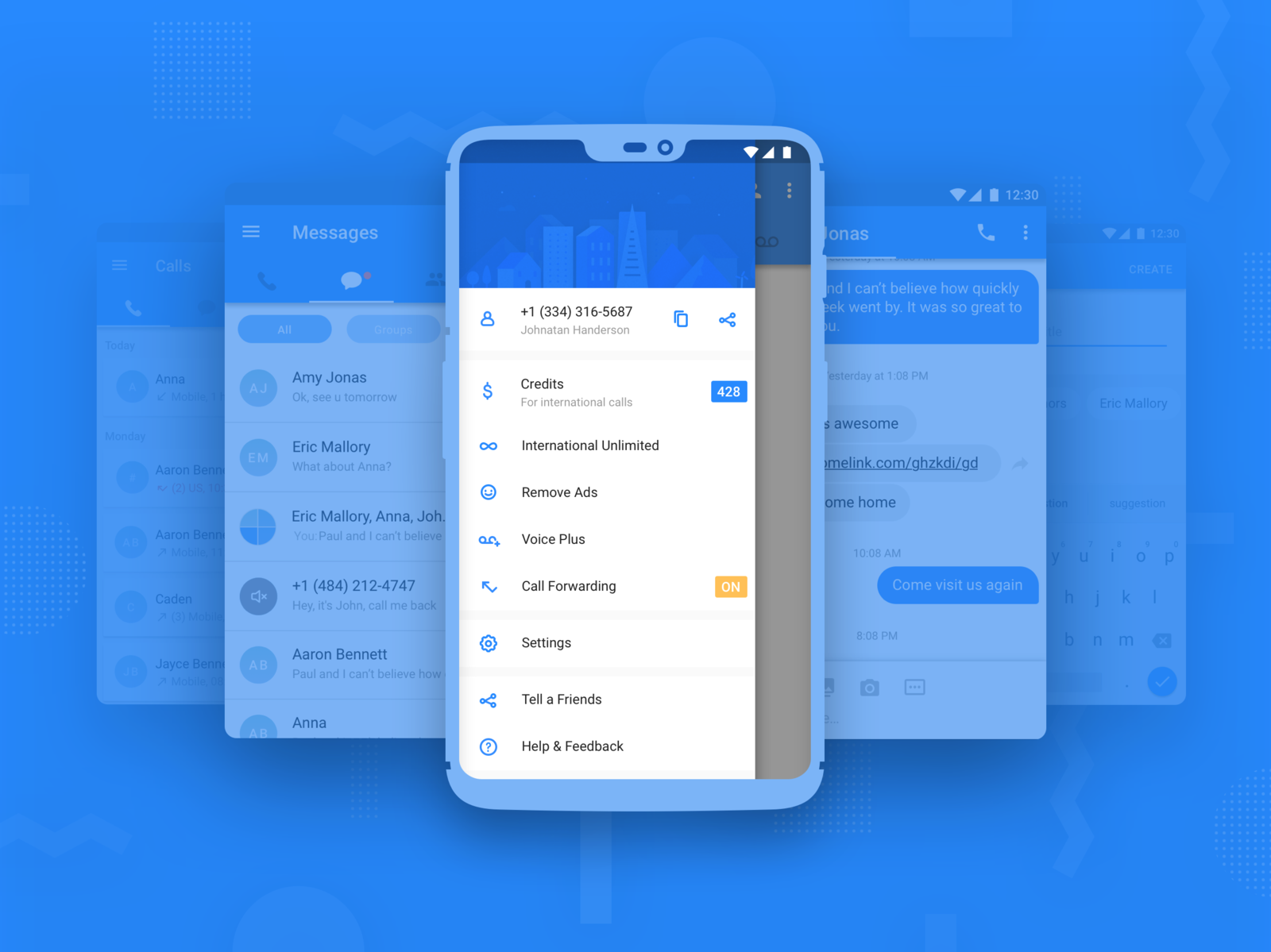 Navigation drawer by Maria Kalinina on Dribbble