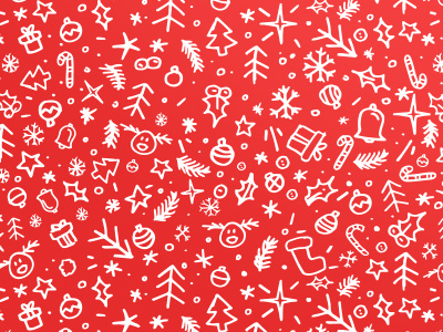 Christmas Hand Pattern by Alex Merlin on Dribbble
