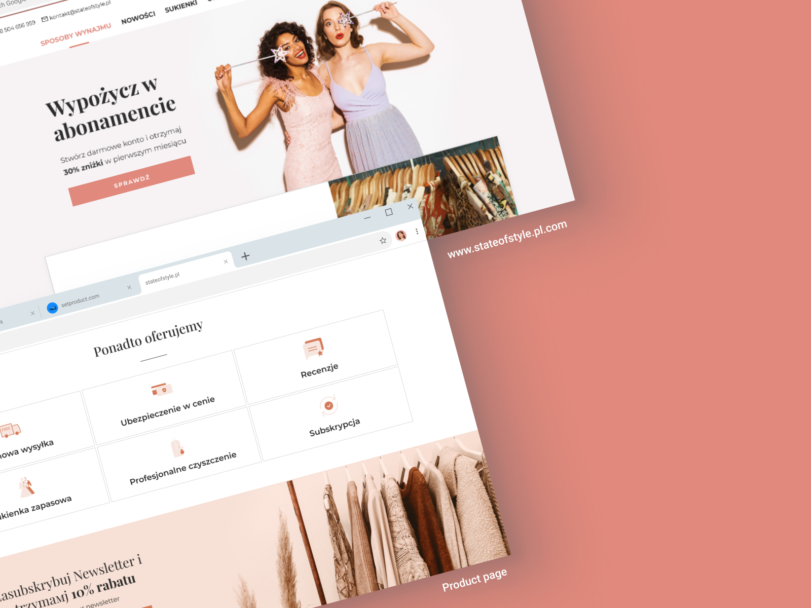 Dress rental by subscription by Bogdan Che on Dribbble