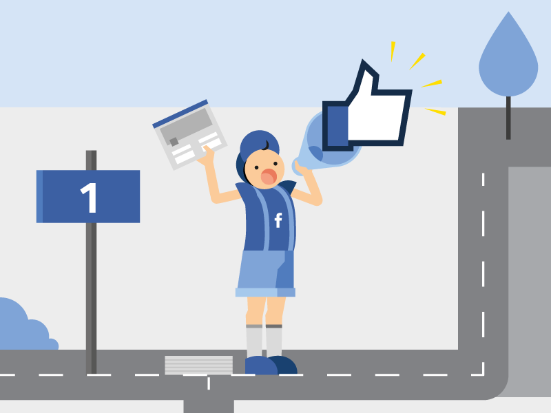 Short Facebook infographic - paperboy by Chiara Claus on Dribbble