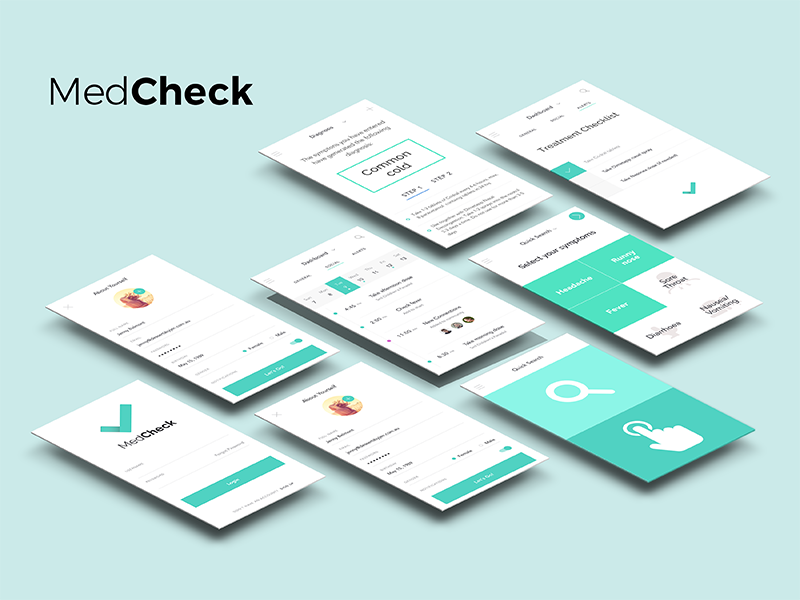 MedCheck UI by Alina Alam on Dribbble