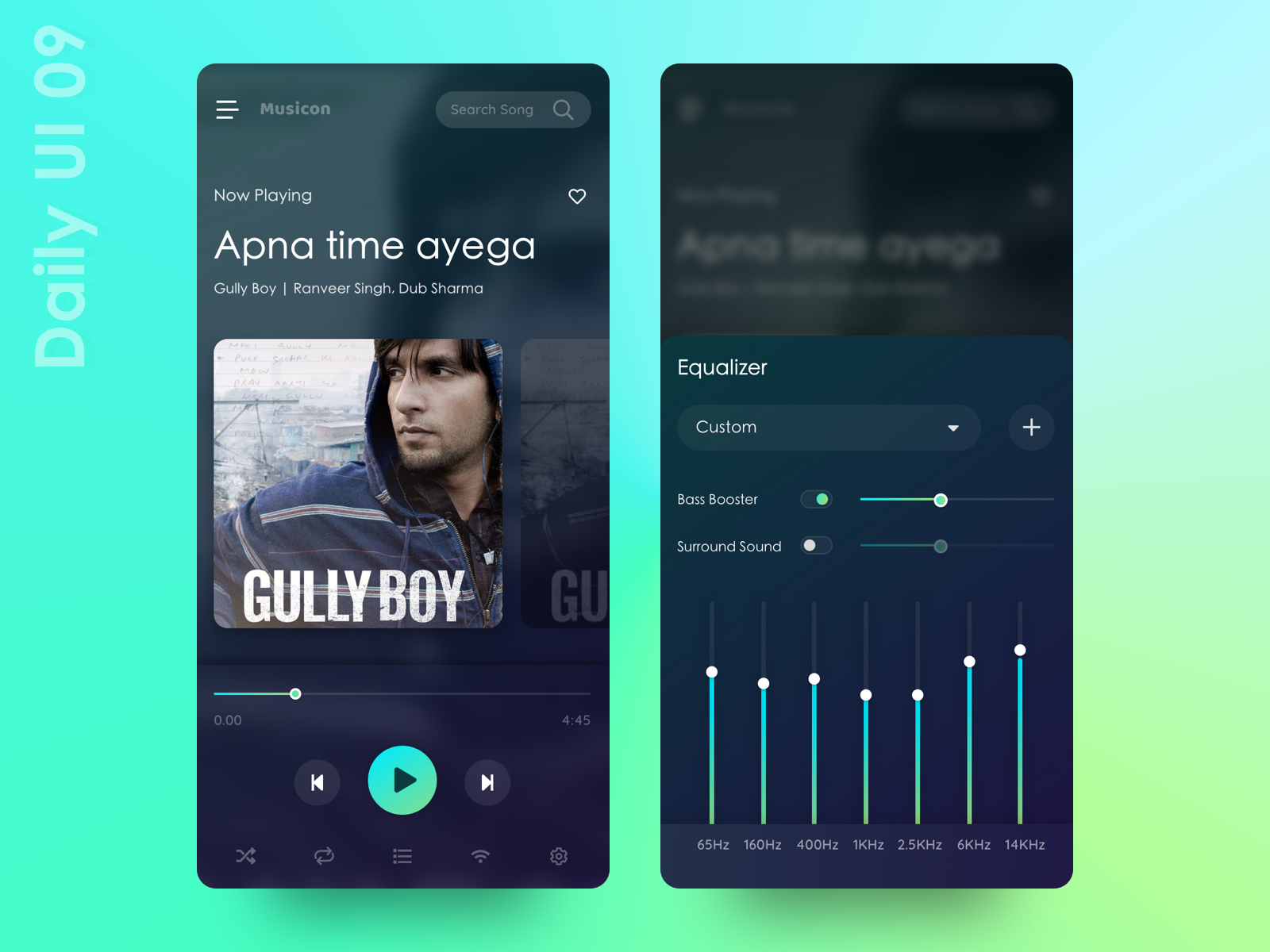 Music Player Designs by vishal shelke on Dribbble