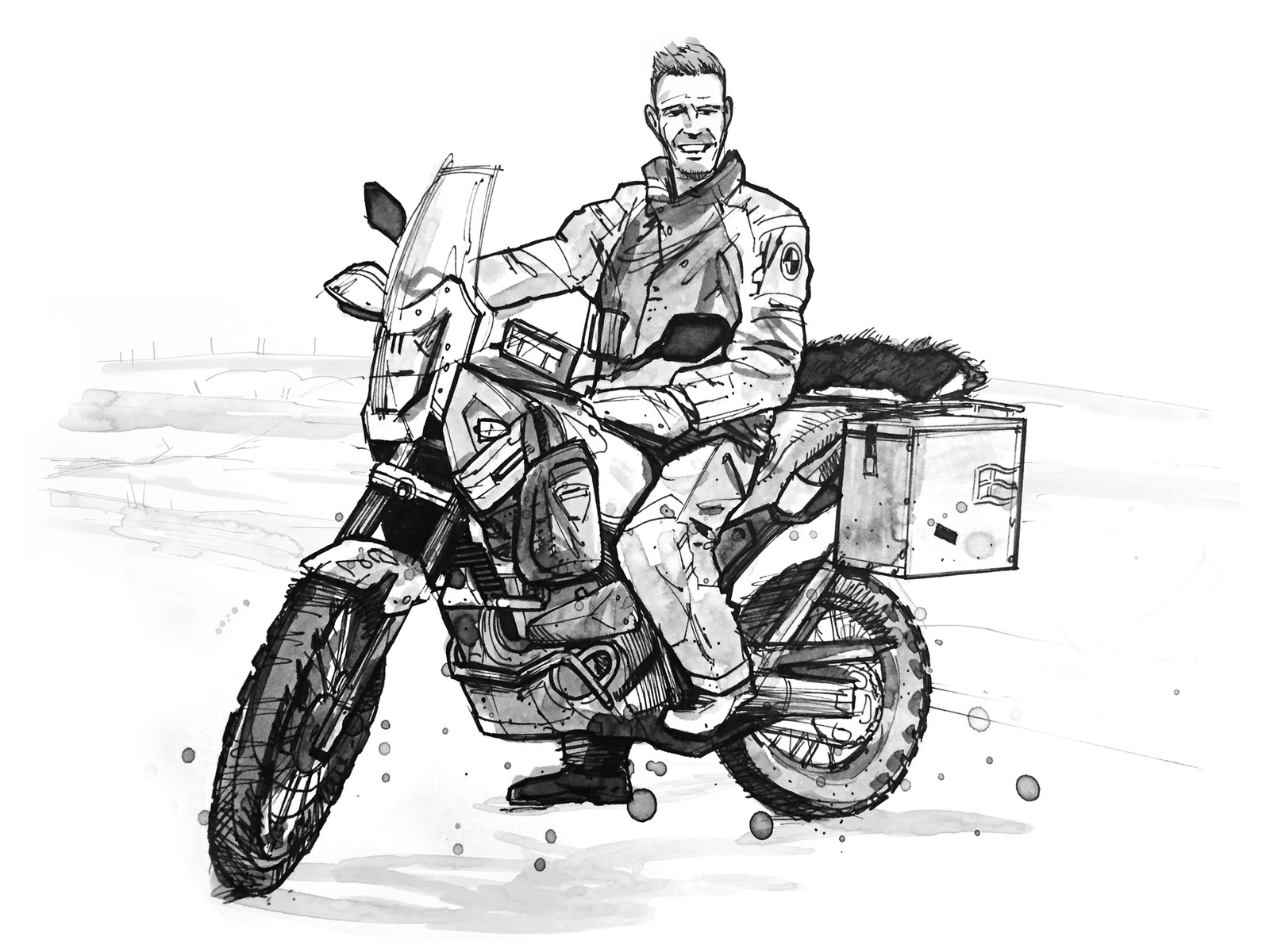 Tenere ADV rider by Tony Bailey on Dribbble