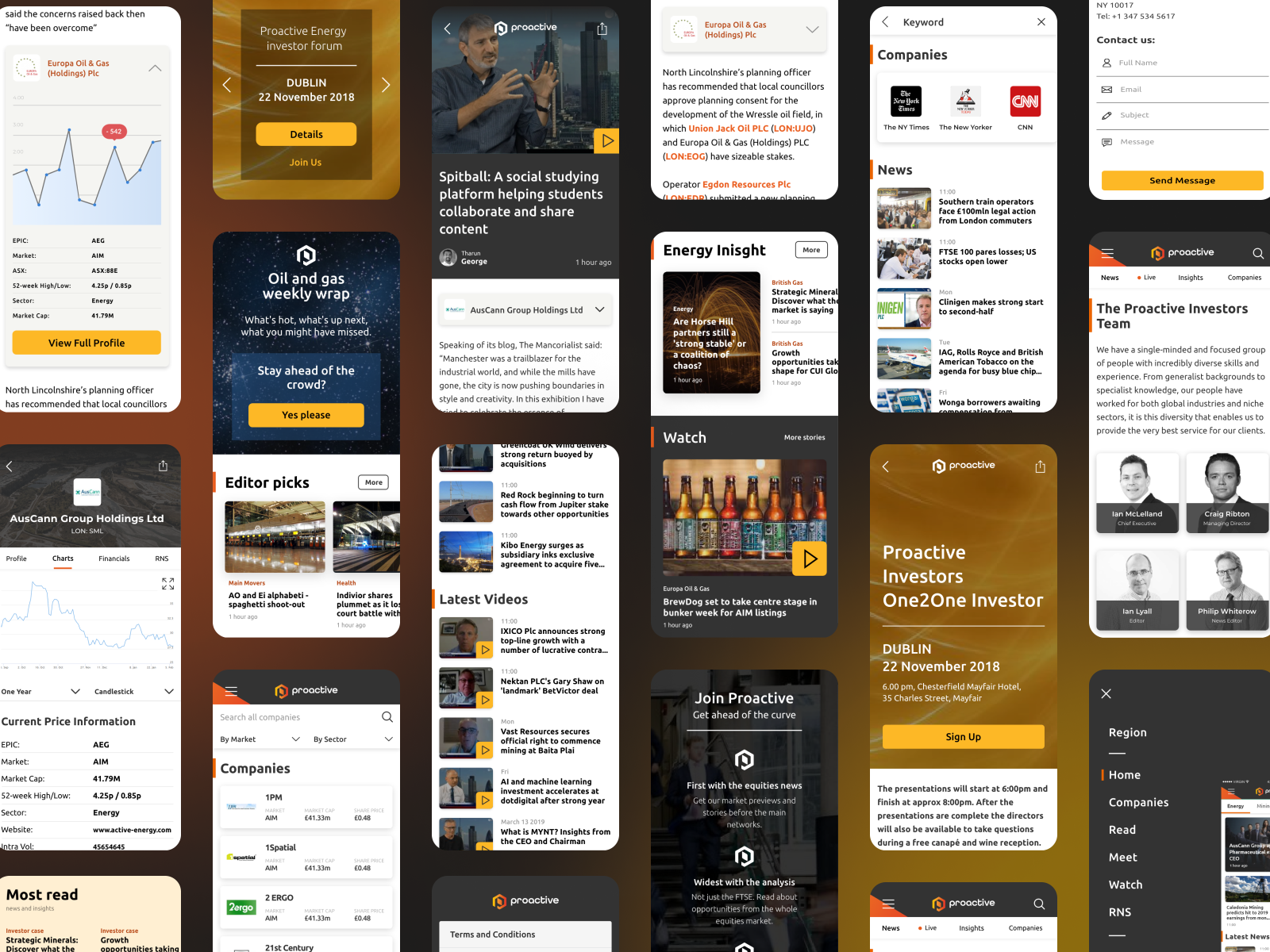 News, Media & Events App by Ana Vukcevic Ruzic on Dribbble