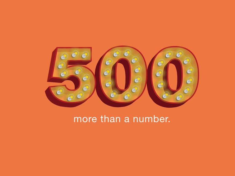 500 by brendan callahan on Dribbble