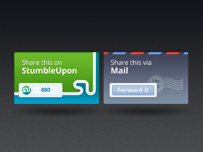 Share Blocks pt. 2 [FREE PSD] by Gustavs Cirulis on Dribbble