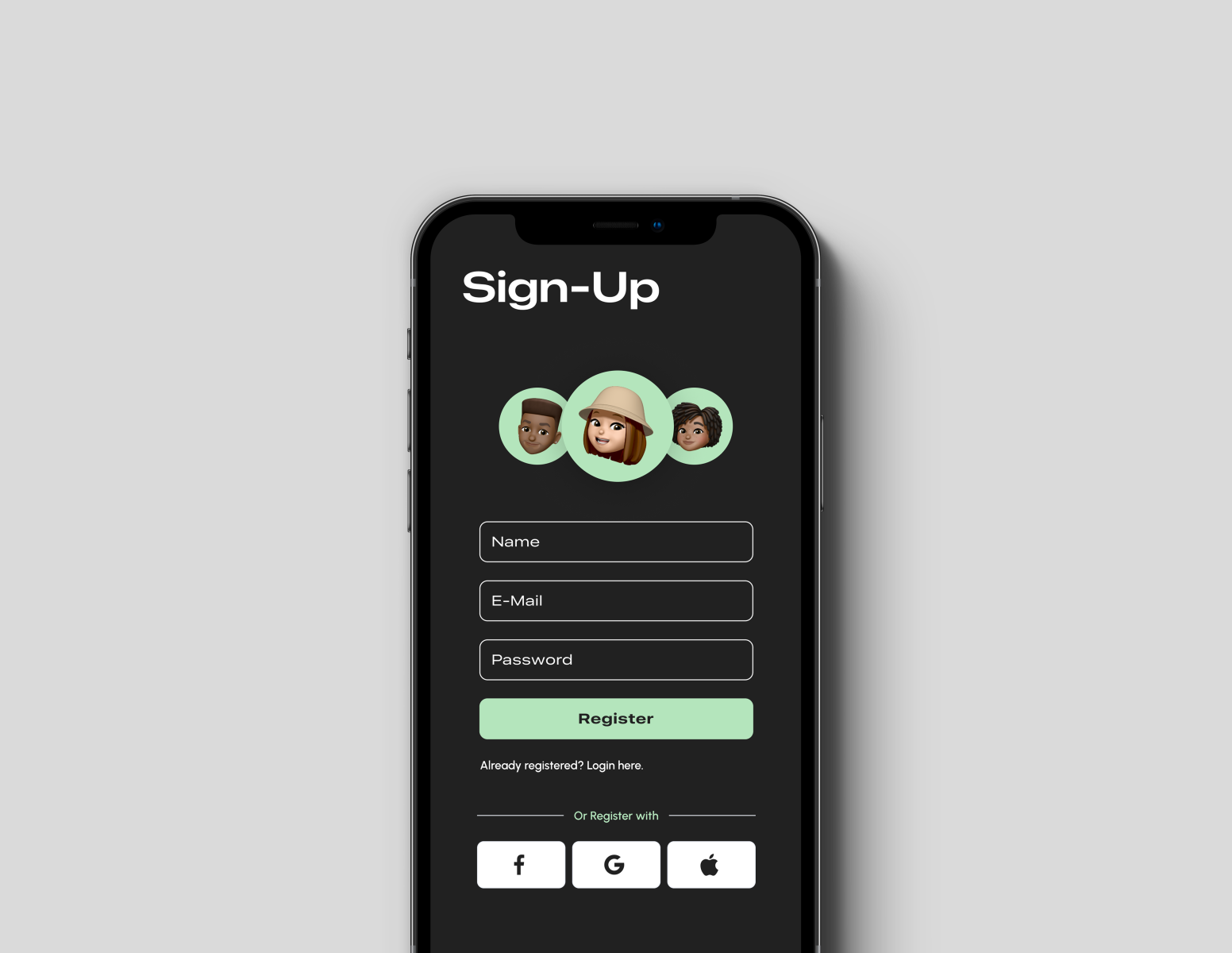 Sign-Up - Daily UI by Paul Hoenhorst on Dribbble